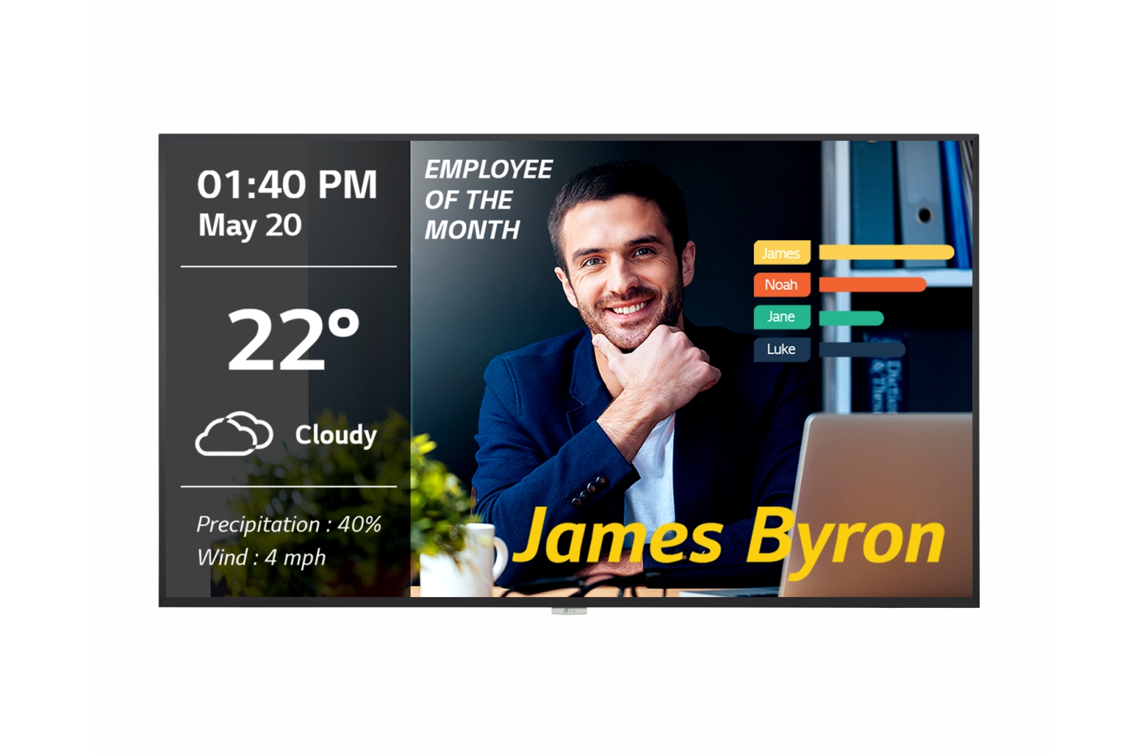 Monitor Led 65 pollici LG 65UM3DF-B - Digital Signage negozio online